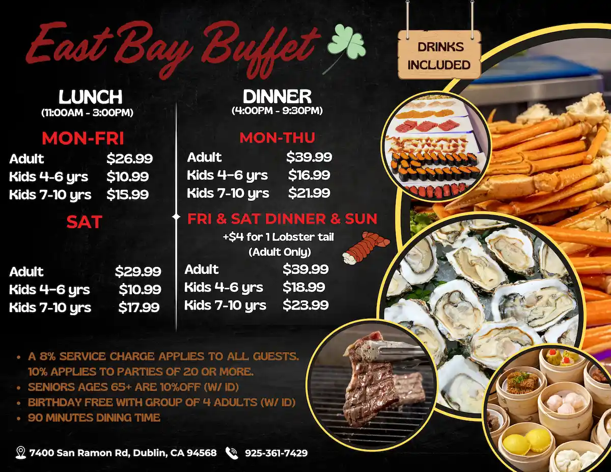 East Bay Buffet | Bay Area All-You-Can-Eat Asian & International Cuisine